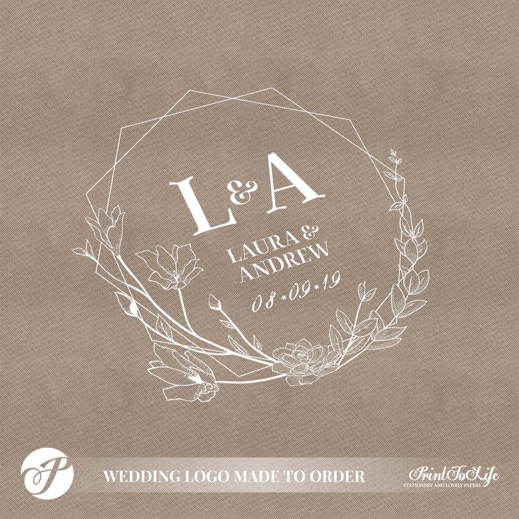 Monogram for Wedding, #Floral Collection, Style 04, Made to order - by ...