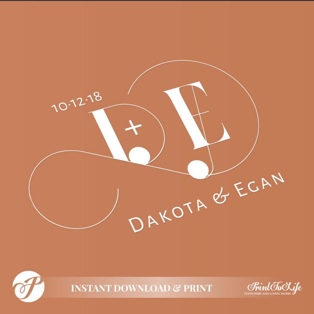 Infinity wedding logo, Elegant Infinity Collection, 4 extensions, Made ...