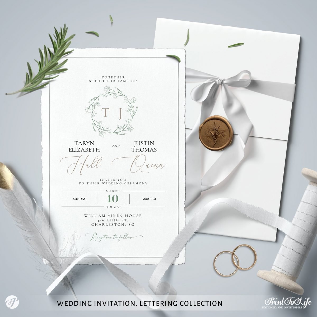 Wedding Lettering Style, LETTERING COLLECTION - by Printolife