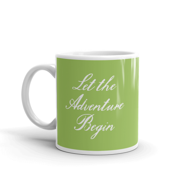 Light green monogrammed mug / Personalized mug 11-15oz / Floral ...