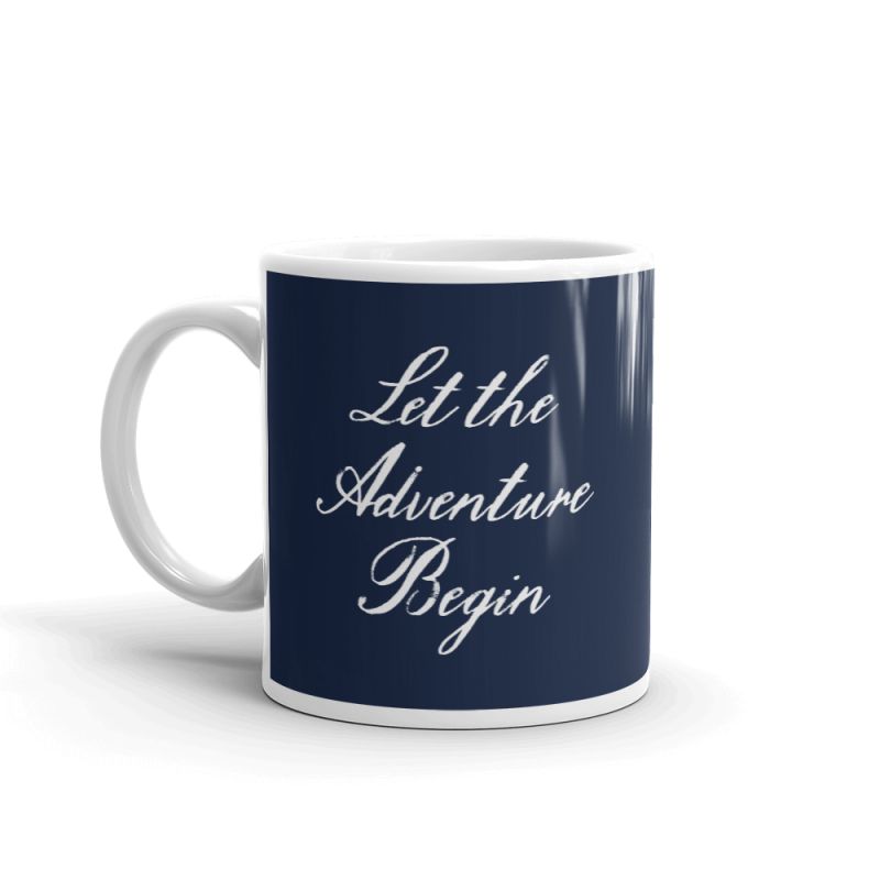 Monogrammed Navy Blue Mug | Personalized Gift | 1 Custom Mug 11-15oz ...