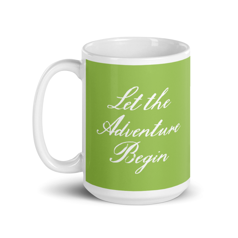 Light green monogrammed mug / Personalized mug 11-15oz / Floral ...