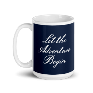 Monogrammed Navy Blue Mug | Personalized Gift | 1 Custom Mug 11-15oz ...