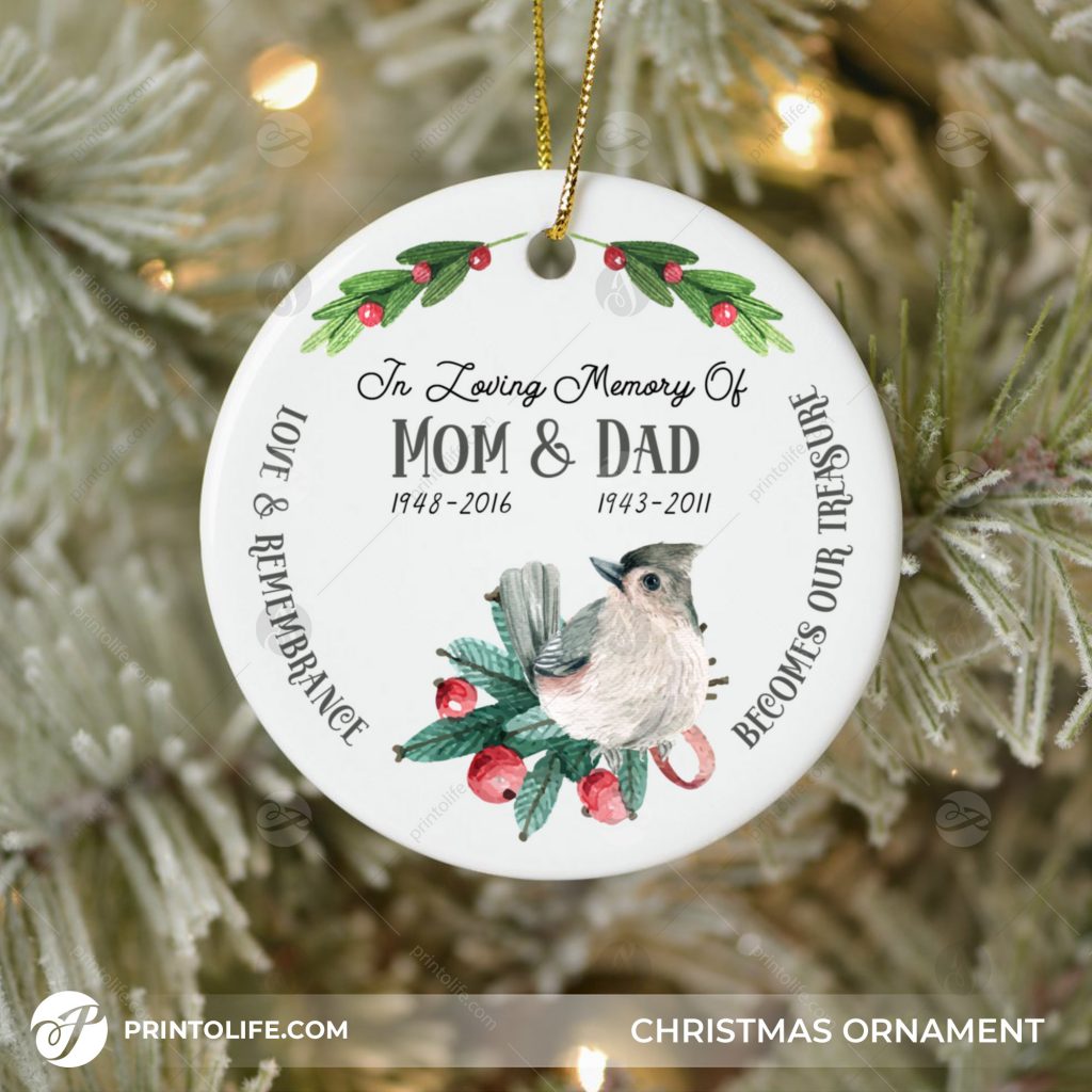 Memorial Christmas Ornaments, 1 Personalized in Loving Memory Gift ...